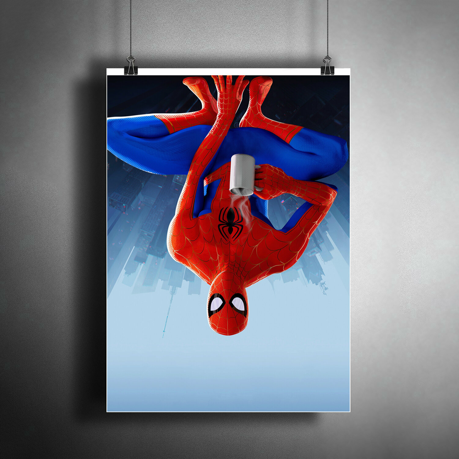 Постер плакат для интерьера "Мультфильм: Человек-паук: Через вселенные. Spider-Man / A3 (297 x 420 мм)