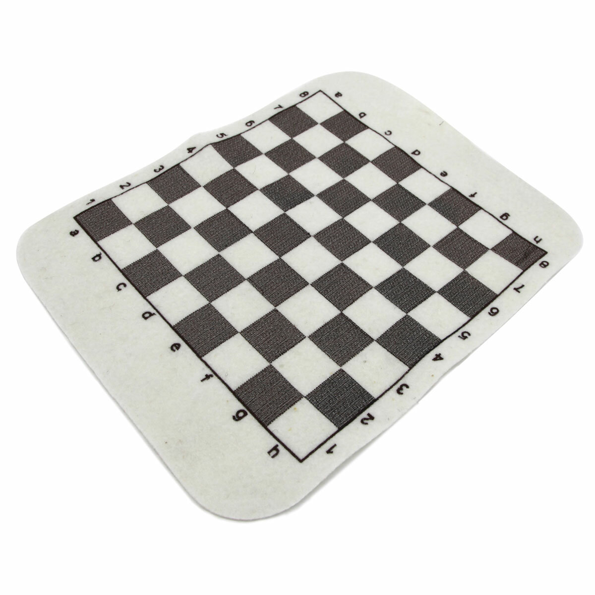 Коврик для бани БаняМания "Шахматная Доска", войлок, 45 см x 35 см, белый