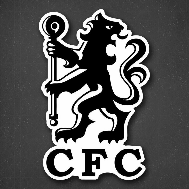 Наклейка на авто "ФК Челси" 15x24 см