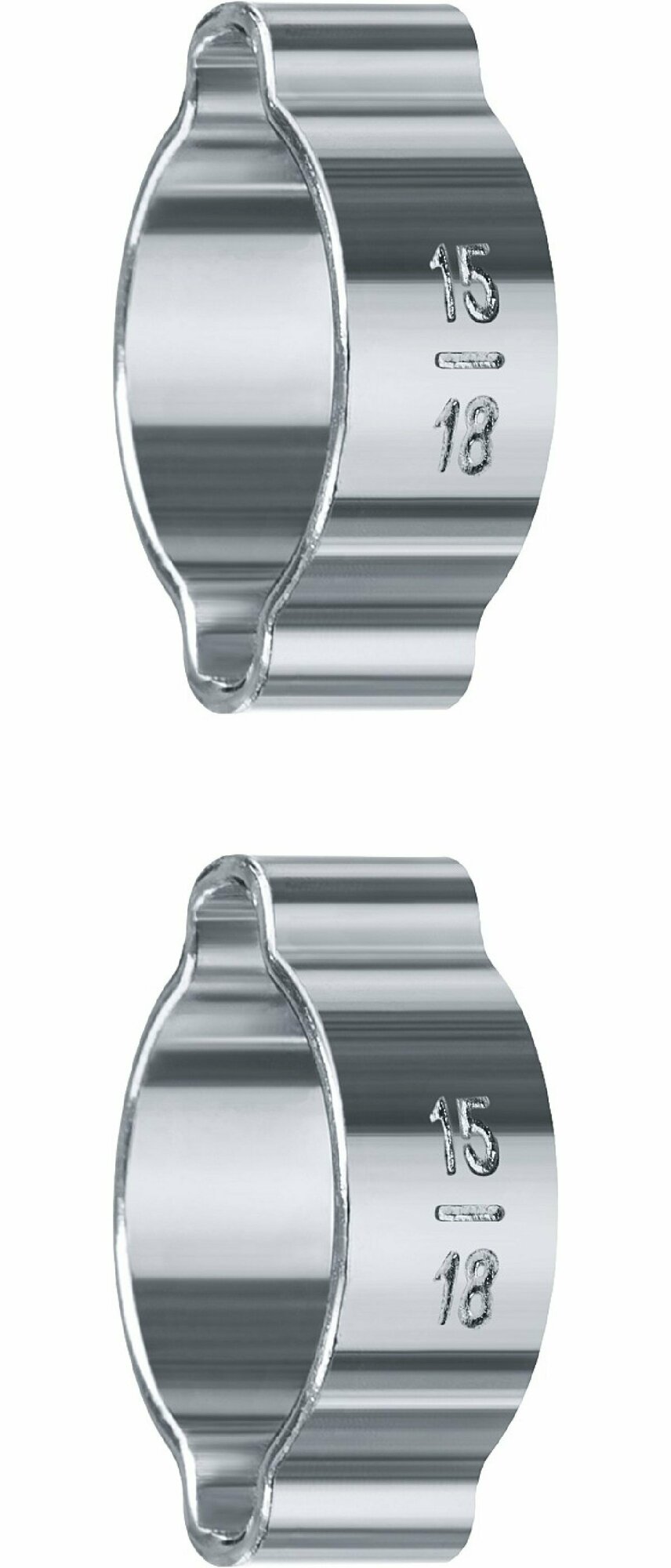 ЗУБР 15-18 мм, 2 шт, Обжимной хомут, Профессионал (64929-15-18) (64929-15-18)