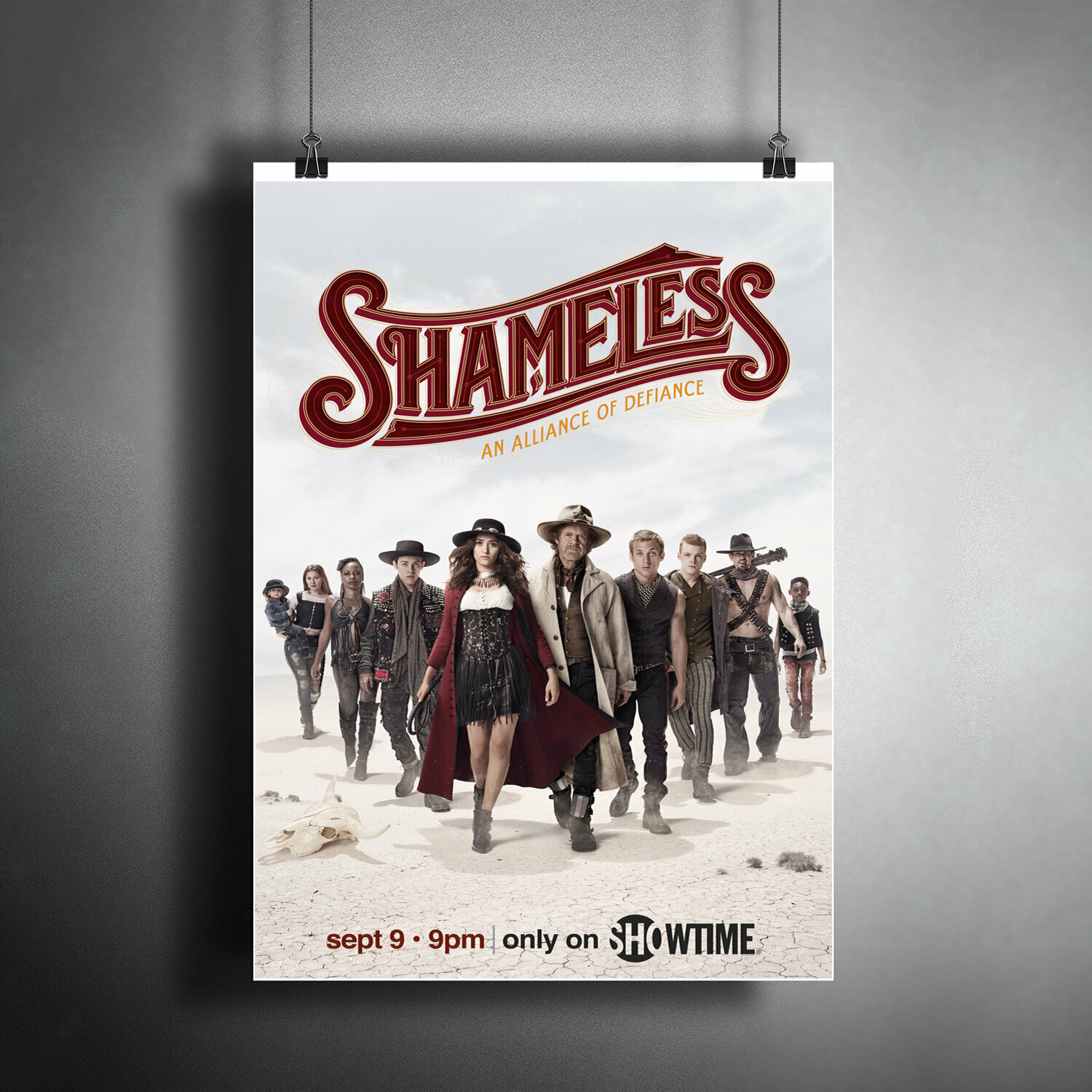 Постер плакат для интерьера "Сериал: Бесстыжие. Shameless. Семья Галлагеров" / Декор дома, офиса, комнаты, квартиры, детской A3 (297 x 420 мм)