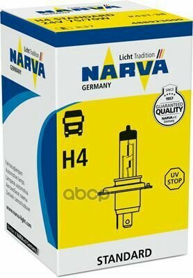 48892 Лампа H4 24V 75/70W P43T-38 Carton Box 1шт Narva арт. 488923000