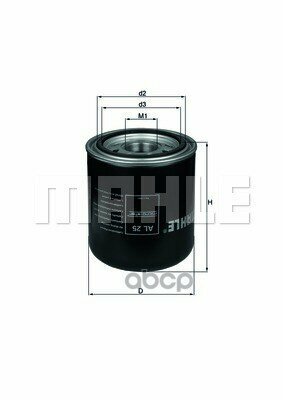 Фильтр осушителя воздуха ! M41x1.5 H165mm DAF LF45, CF75/85, XF95/105 Mahle/Knecht арт. AL25