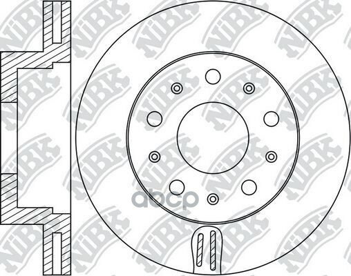 Диск тормозной PEUGEOT Boxer (06-) CITROEN Jumper (06-) передний (1шт.) NIBK NiBK арт. RN1847