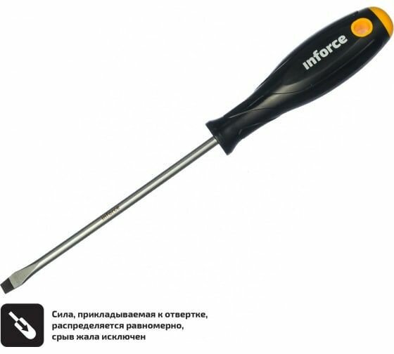 Шлицевая отвертка Inforce SL6x150 06-09-61