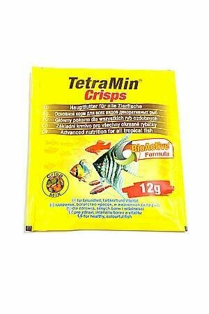 Tetra Корм сухой TetraMinPro Crisps, для декоративных рыб, чипсы, 12 г