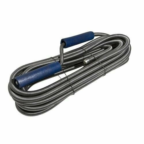 Трос сантехнический 20мх13,5мм прочистки засоров труб канализации пружинная сталь профессиональный ,