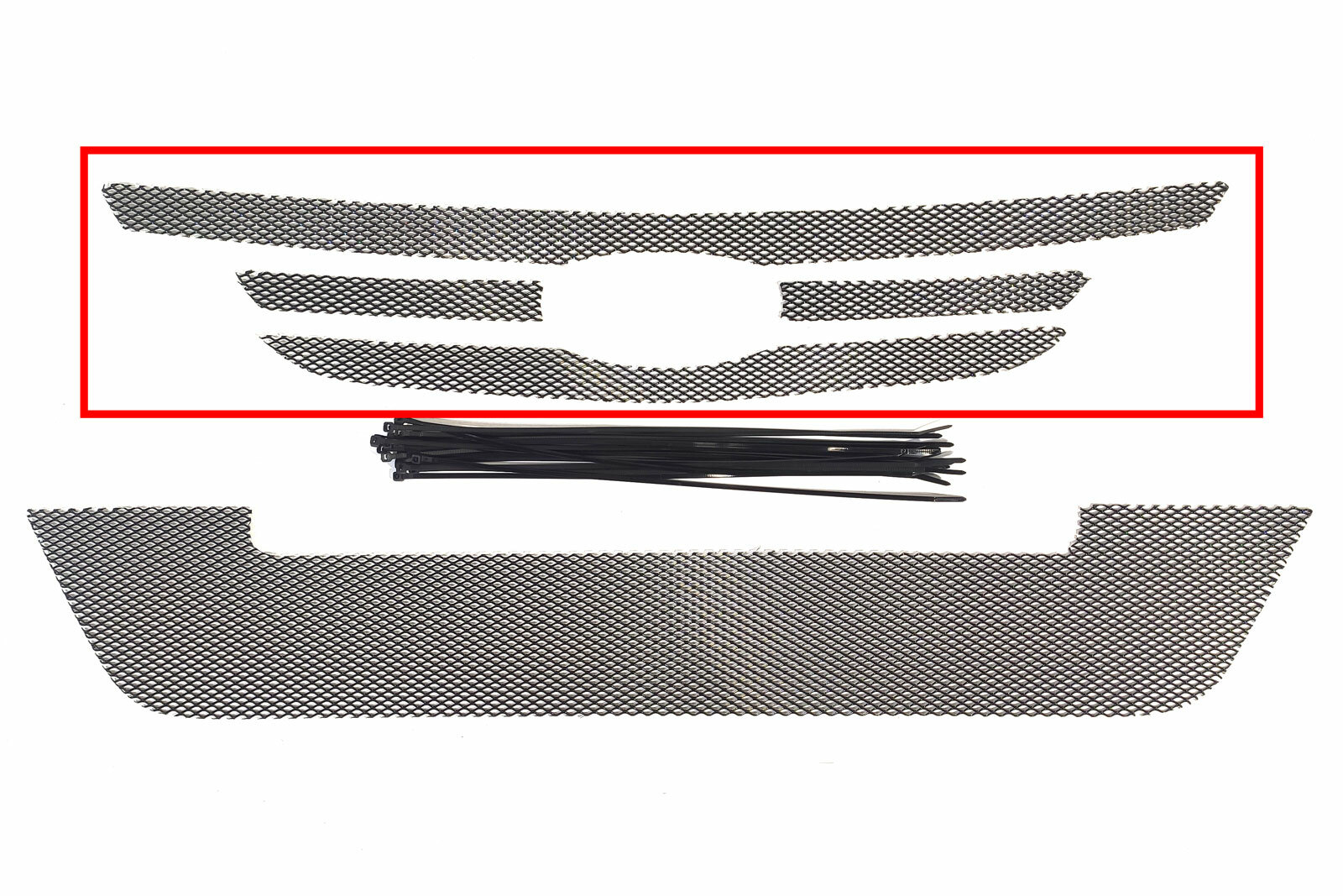 Защитная сетка радиатора для LADA LARGUS 2019-2021 (I), верх, 4шт