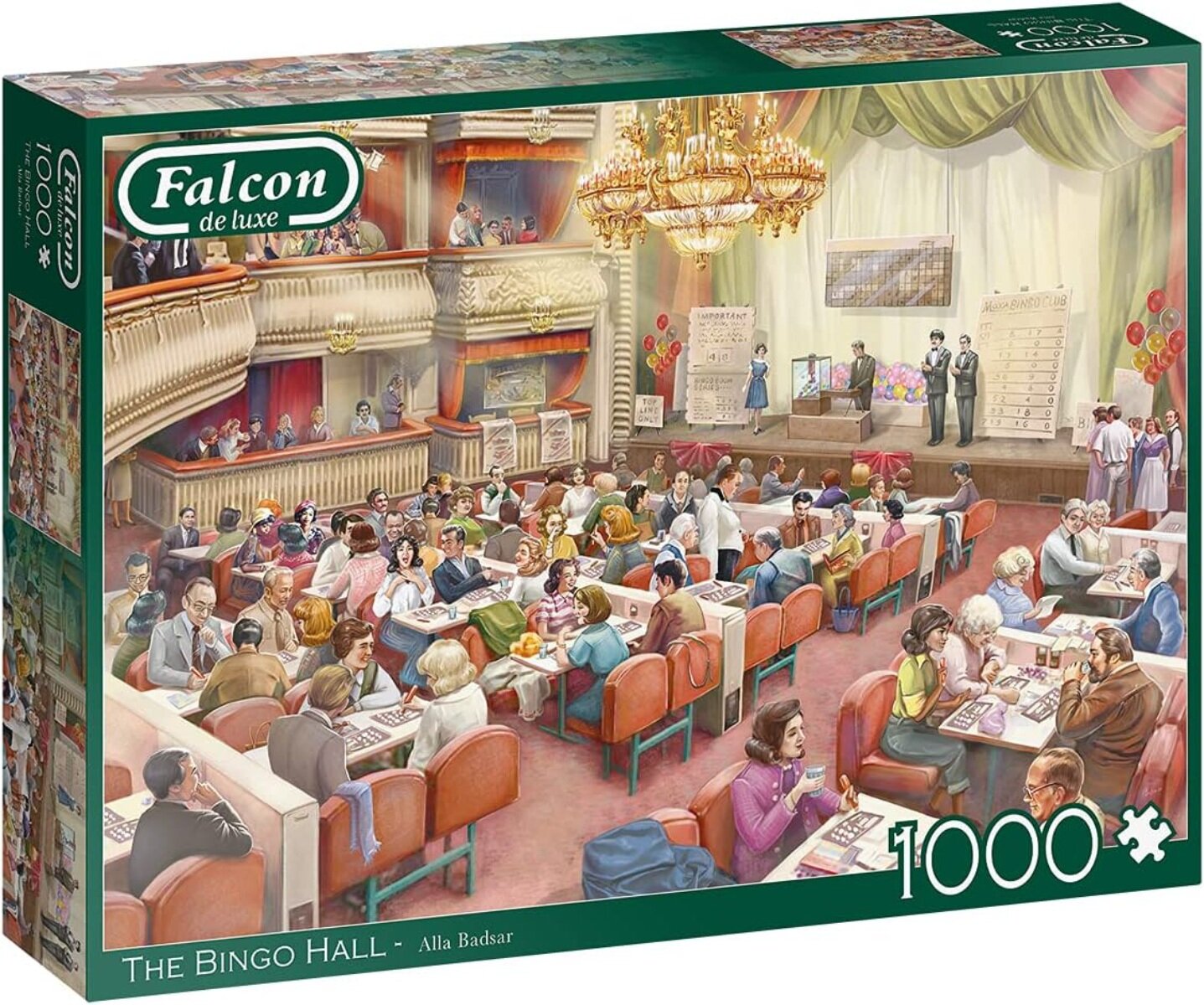 Пазл для взрослых Falcon 1000 деталей: Зал Бинго