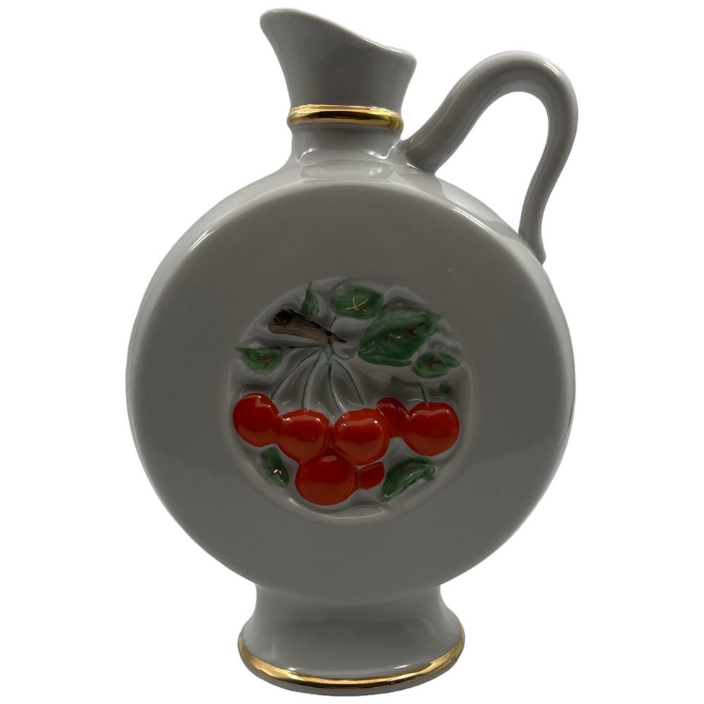 Куманец "Вишня" (штоф), автор Криммер Э. М, фарфор, роспись, 1960-1970 гг, ЛФЗ, СССР