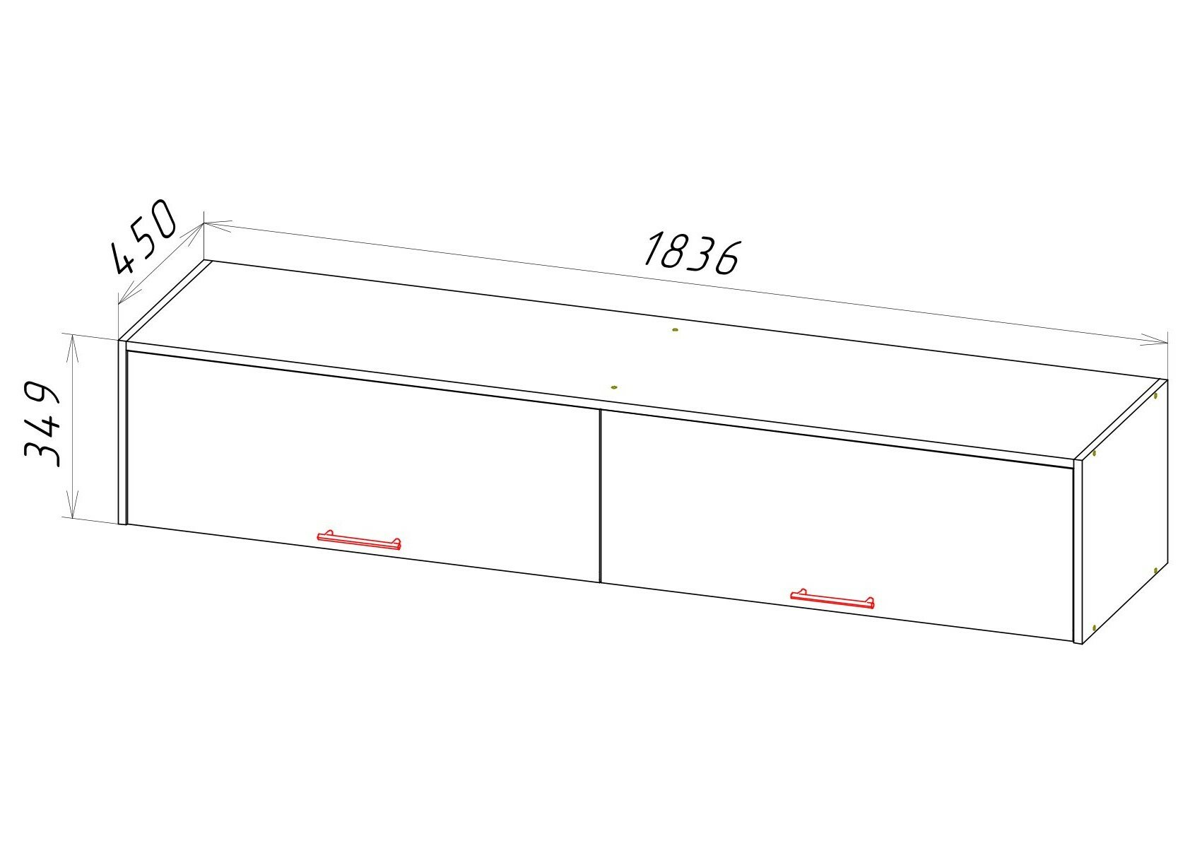 Антресоль для Киль, Фюрт Элегант 140 см, высота с Антресолью 250 см Ясень шимо