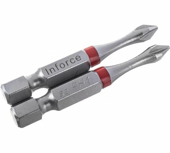Бита (2 шт; PH1; 50 мм) для шуруповерта Inforce 11-01-380