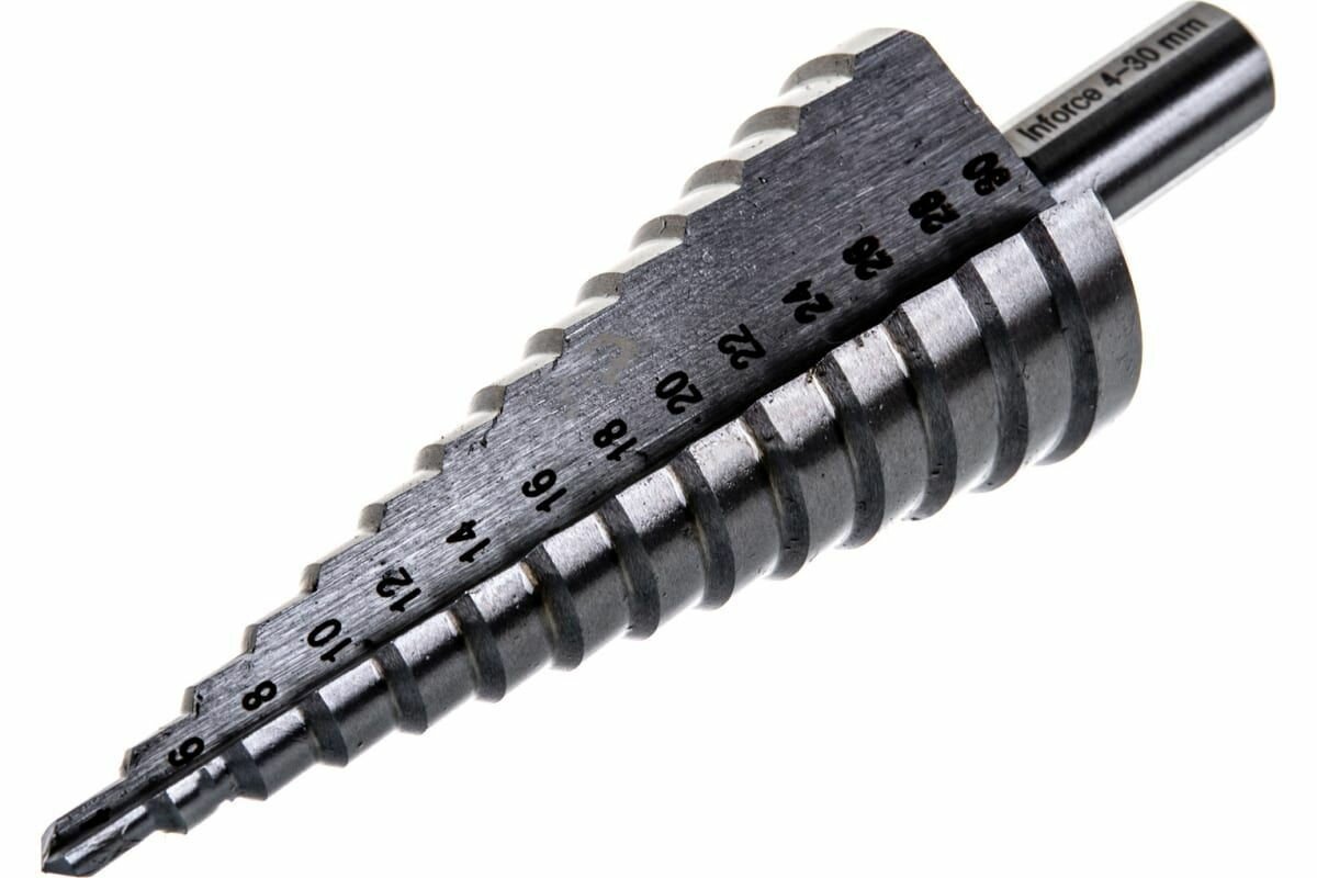 Inforce ступенчатое сверло 4-30мм M42 11-01-490