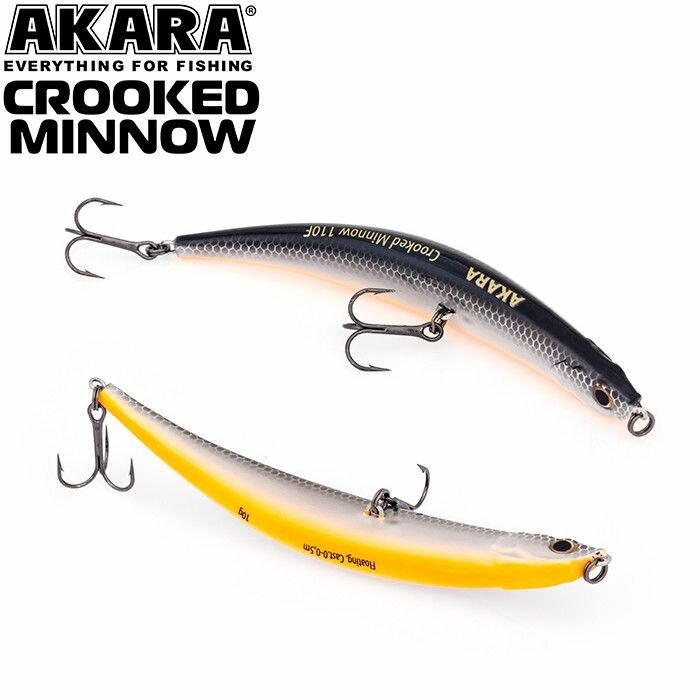 Воблер Akara Crooked Minnow 110F 10гр. A9