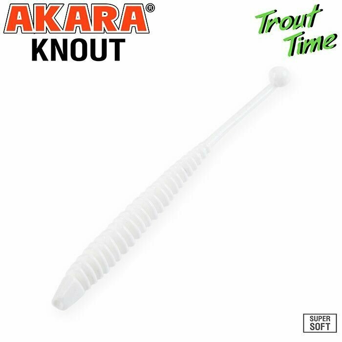 Силиконовая приманка Akara Trout time KNOUT 2,5 Cheese 02T (10 шт.)