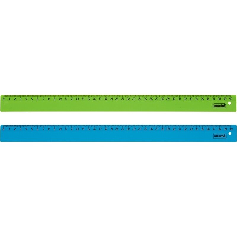 Набор линеек для школы Attache Selection, 40 см, 2 штуки