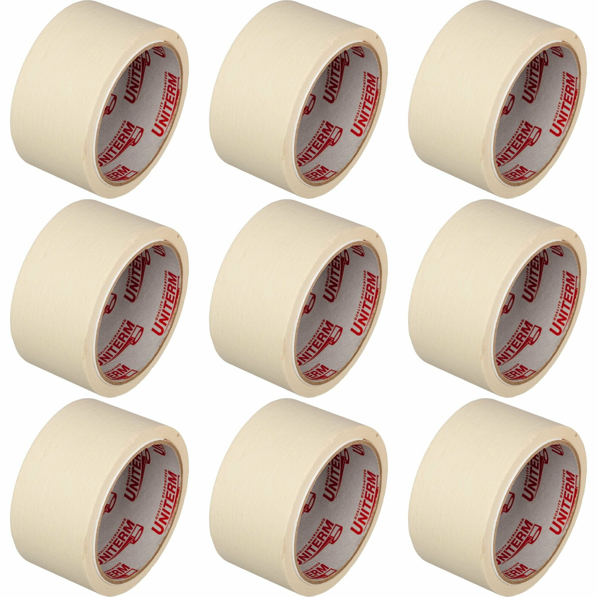 Uniterm Монтажная лента малярная, 48 мм,19 м, 9 шт