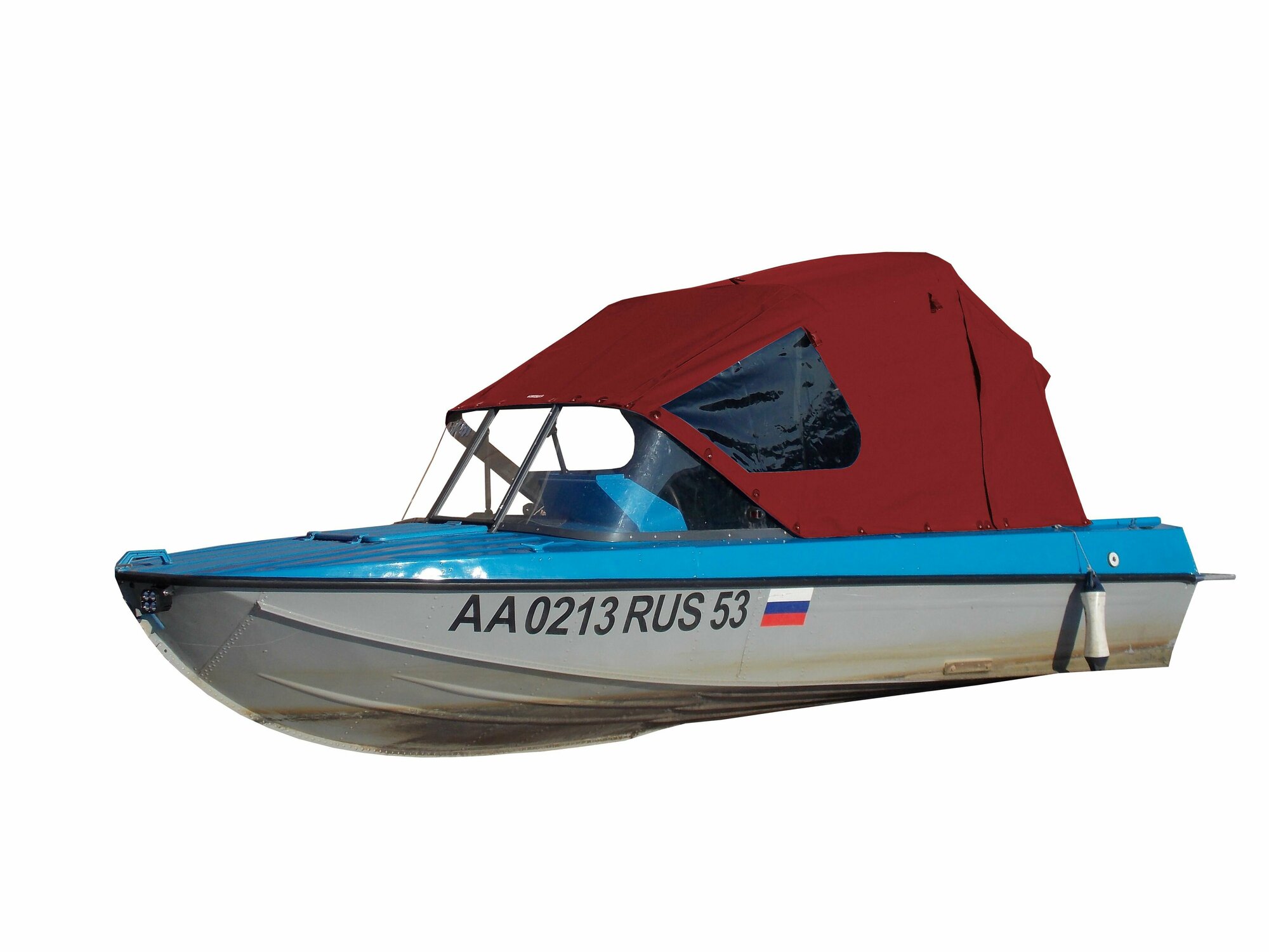 Казанка 5М2,3,4. Стекло с калиткой, тент, дуги, крепление. Комплект