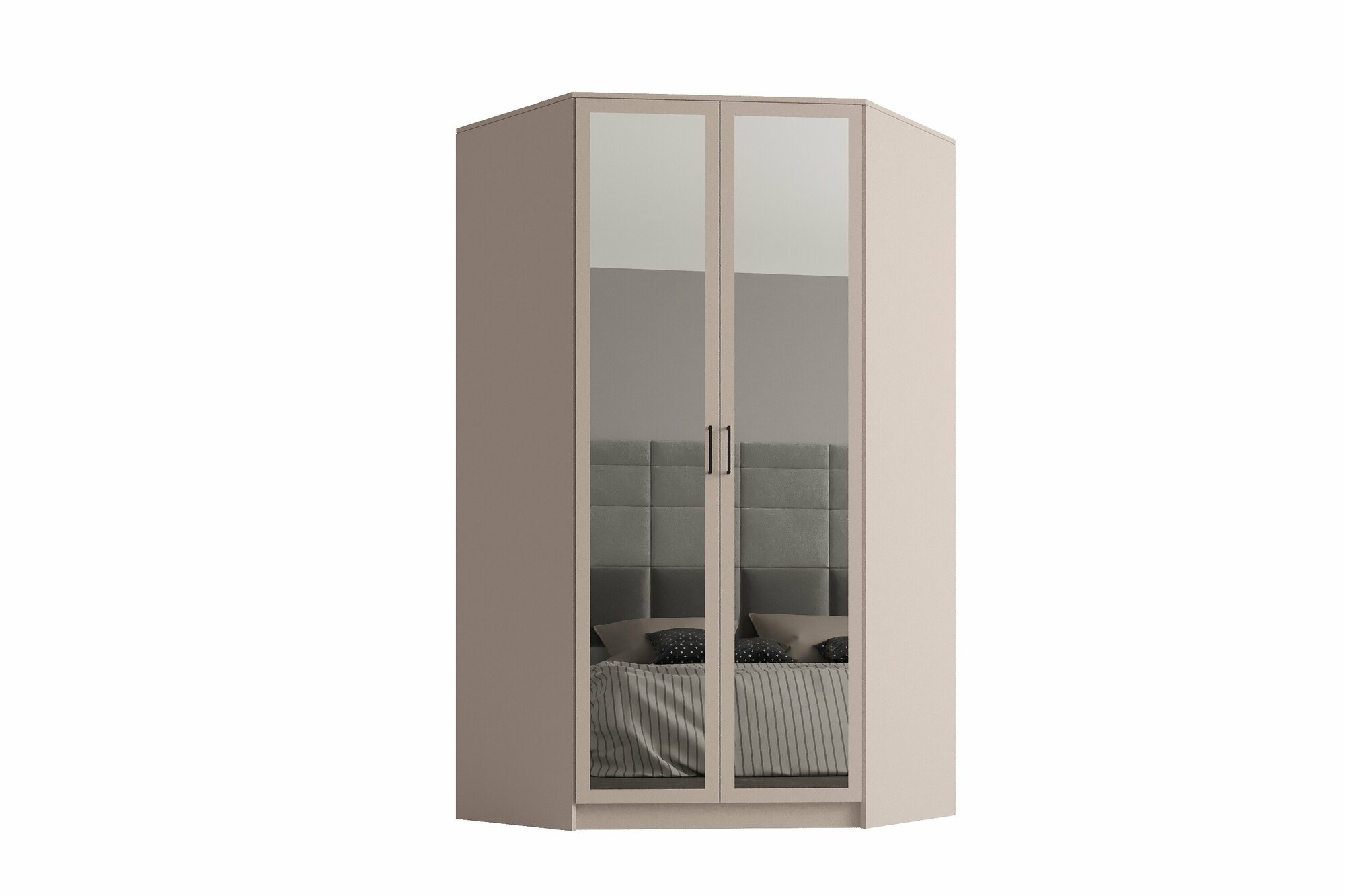 Шкаф-трапеция Рагнар 2 1100/1100-550/550-2000 наполнение белье/платье/белье цвет кашемир