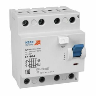 УЗО ВДТ без защиты от сверхтоков DM63-4263-AС-УХЛ4 (4P, 63, 30mA)