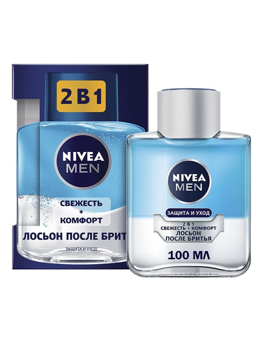Лосьон после бритья Nivea 2в1 Свежесть-комфорт, 100мл