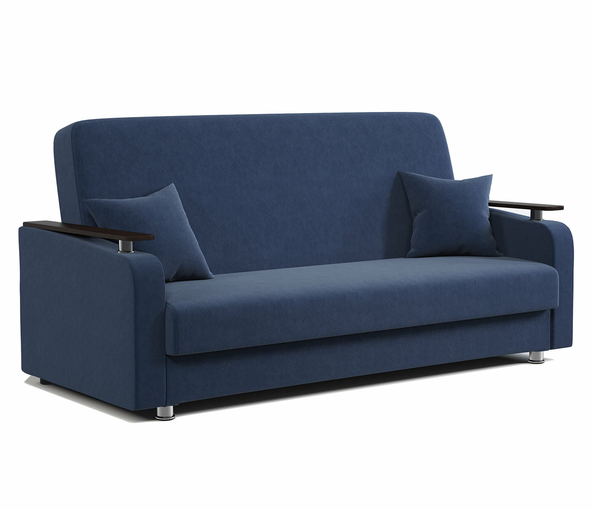 Диван-книжка Мелодия ДП №1 140х190 см, прямой, раскладной, велюр Ультра миднайт