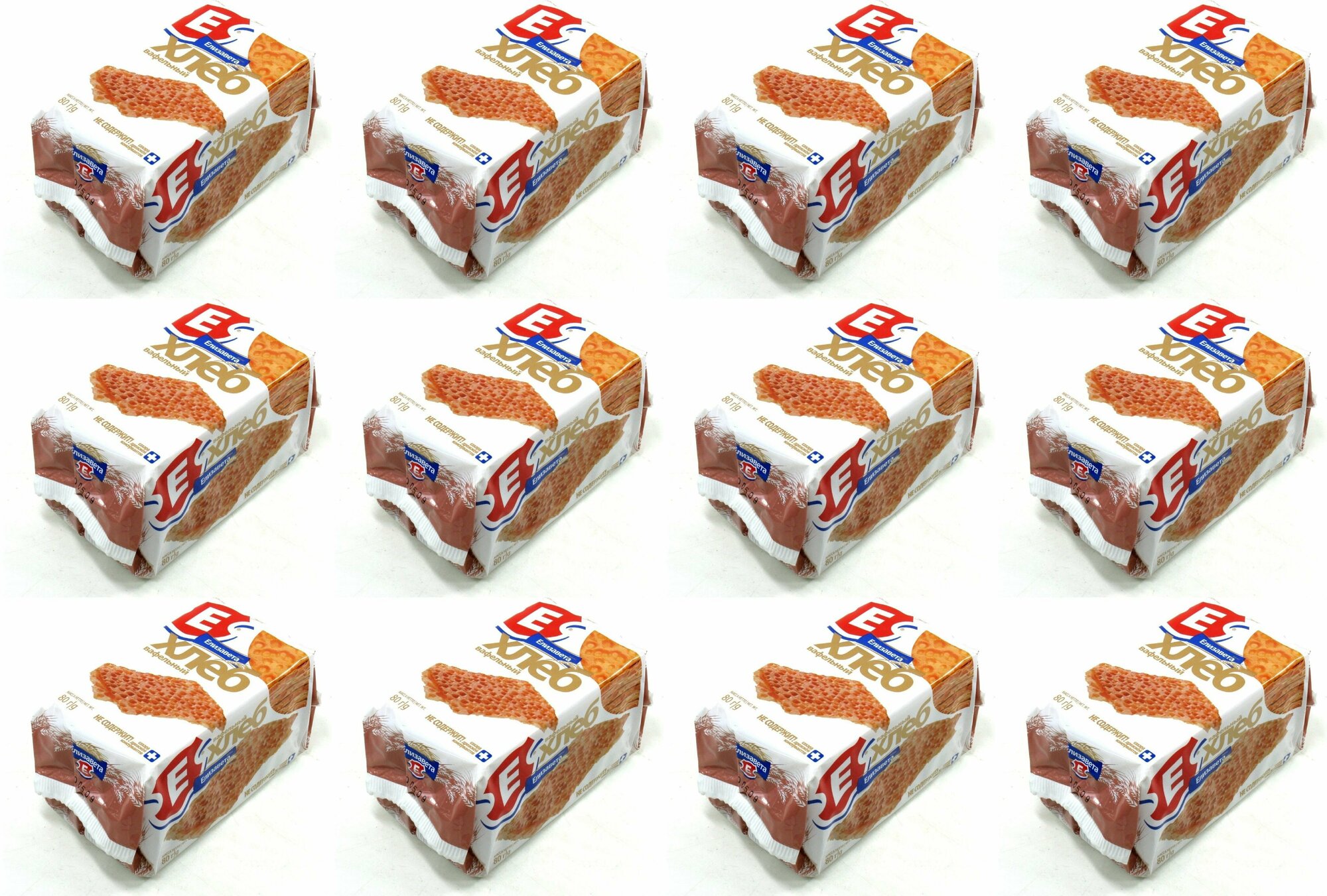 Хлеб Елизавета, вафельный, 80 гр, 12 уп