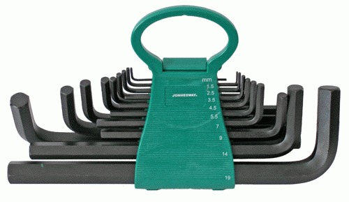 Набор ключей шестигранных 1,5-19мм H01MH118S Jonnesway, 48732