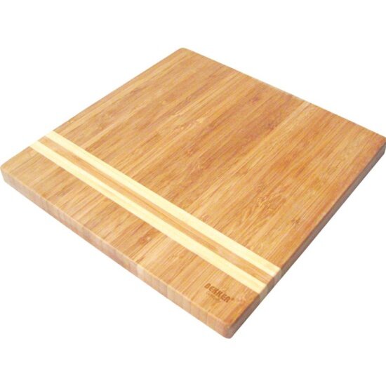 Доска разделочная Bekker BK-9725 квадратная, с полосками, 25*25*1,8 см