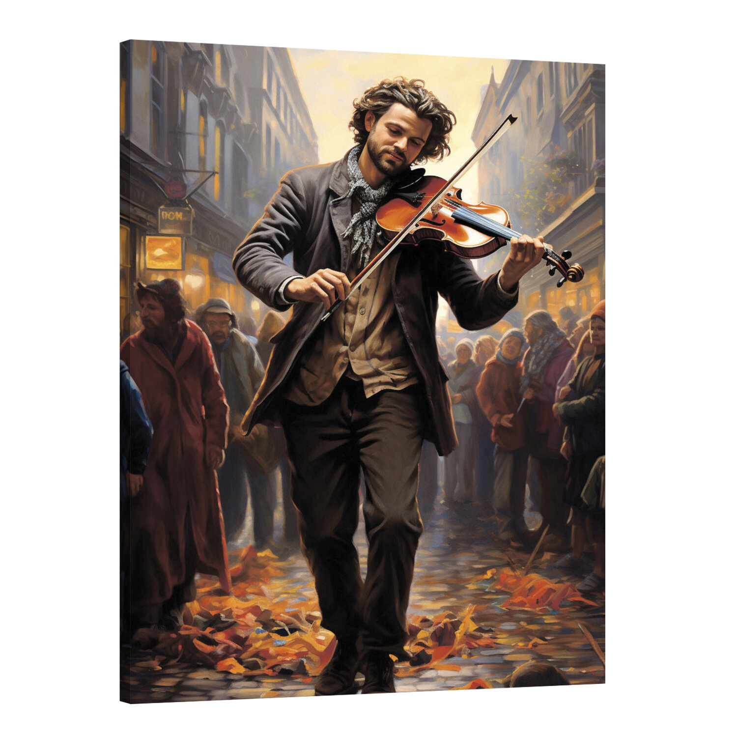 Интерьерная картина 50х70 "Скрипач"