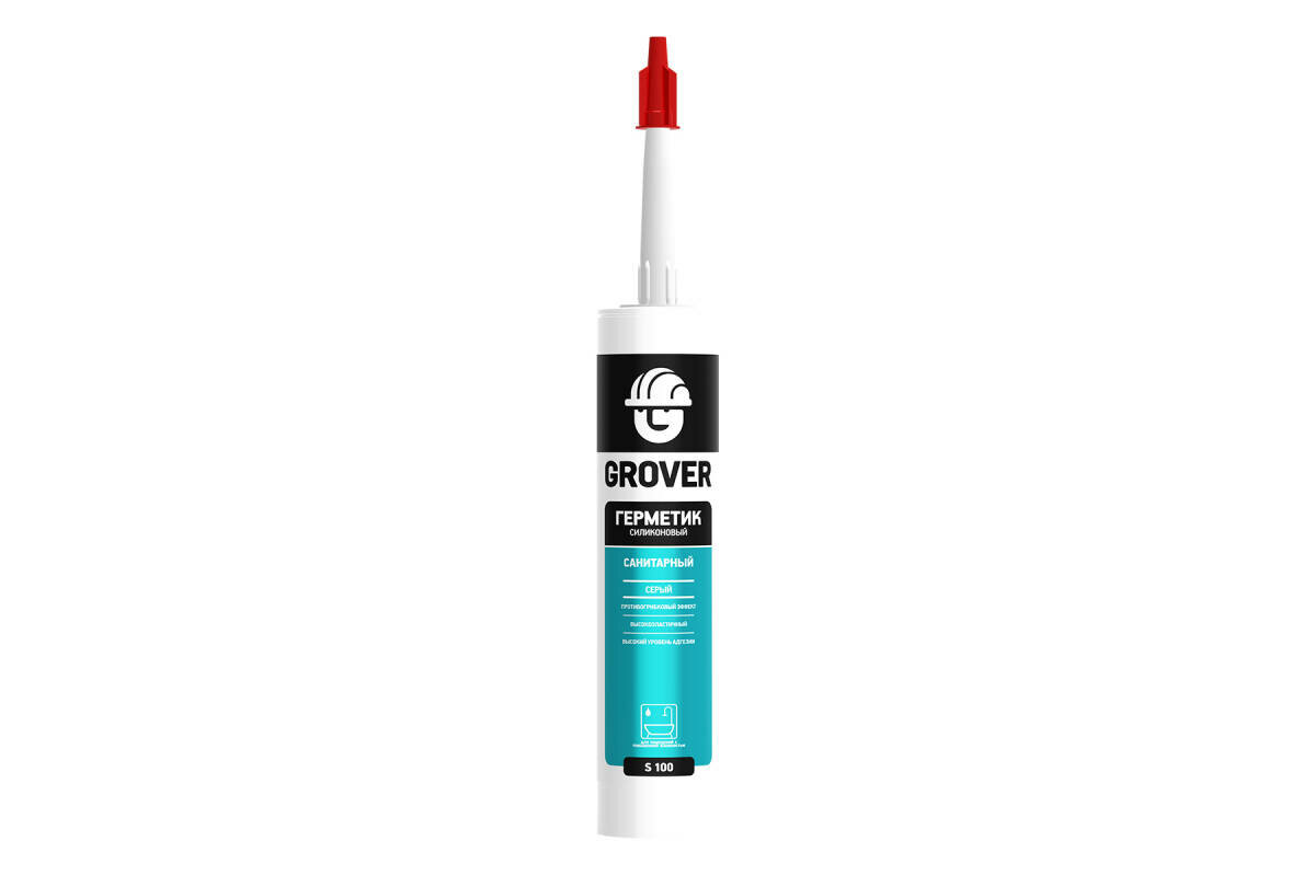 Герметик Grover S100 0,28 л GRH761, серый