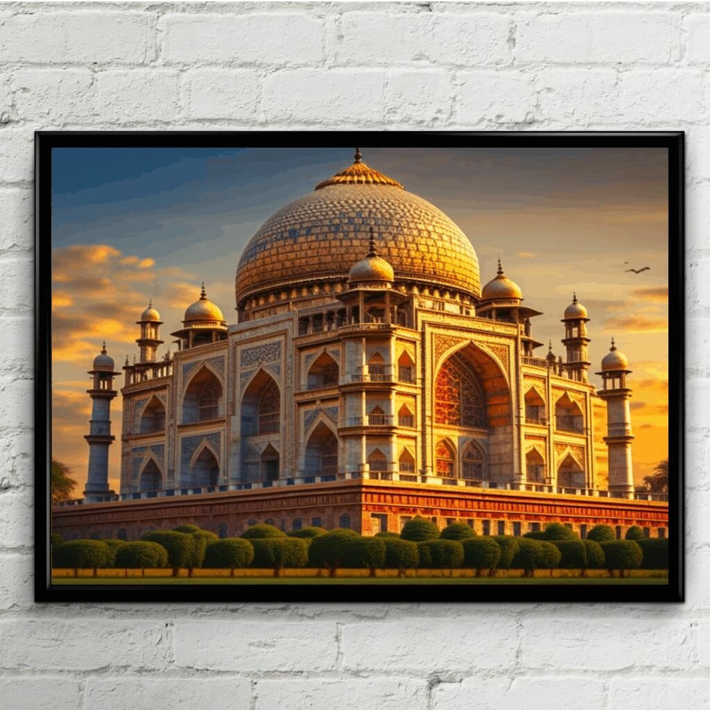 Постер "Величественный восточный дворец" Cool Eshe из коллекции "Архитектура", А4 (29,7 х 21 см)