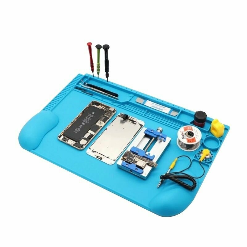 Жаростойкий антистатический коврик Sunshine SS-004H 45х30см с подставкой под запястья