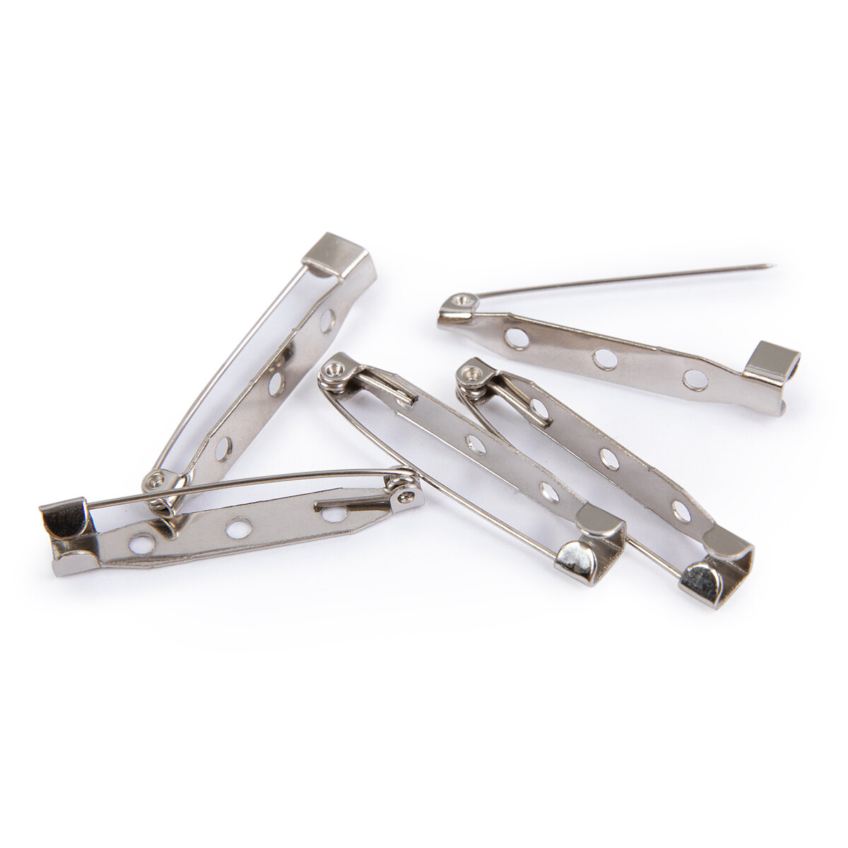 Заготовки для броши "Zlatka" DC-315/5 3.5 см 5 шт №02 под никель