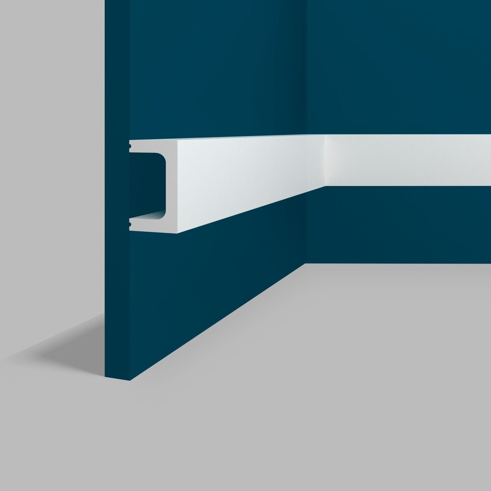 Молдинг Перфект Plus 2000х30х51 мм PP-86 ударопрочный настенный под покраску дюропоимер полистирол 1 метр