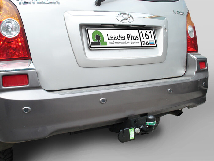 Фаркоп(прицепное) Лидер-Плюс для HYUNDAI TERRACAN (HP) (2001-2006)(паспорт и сертификат в комплекте)(без электрики)H218-F