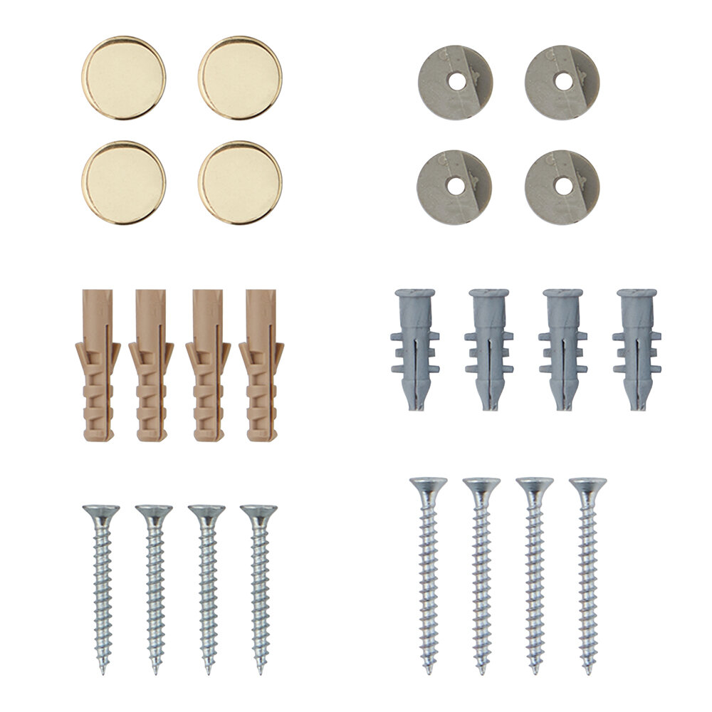 Набор для крепления зеркала золото, максимальная нагрузка 40 кг