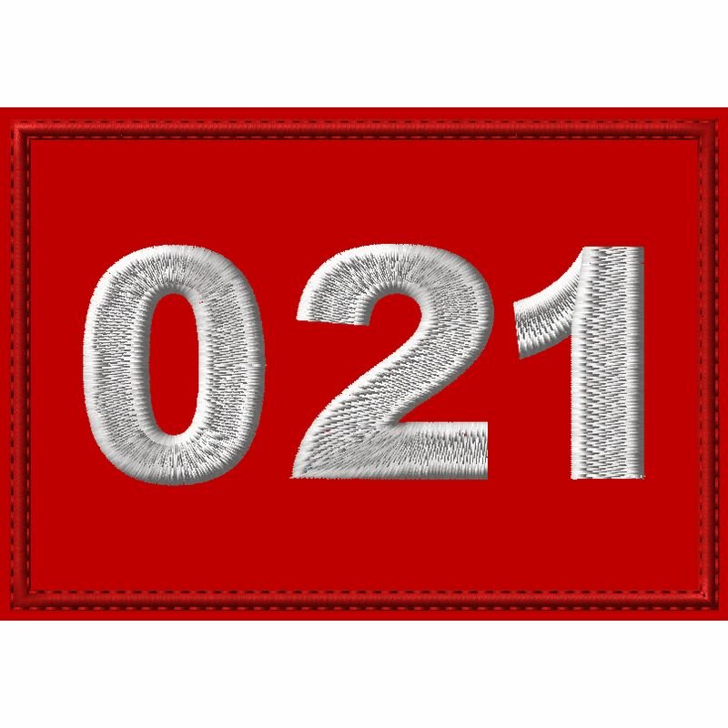 Шеврон Позывной МЧС на красном материале с Вашими цифрами, 130х90 мм. С липучкой. Размер 130x90 мм по вышивке.