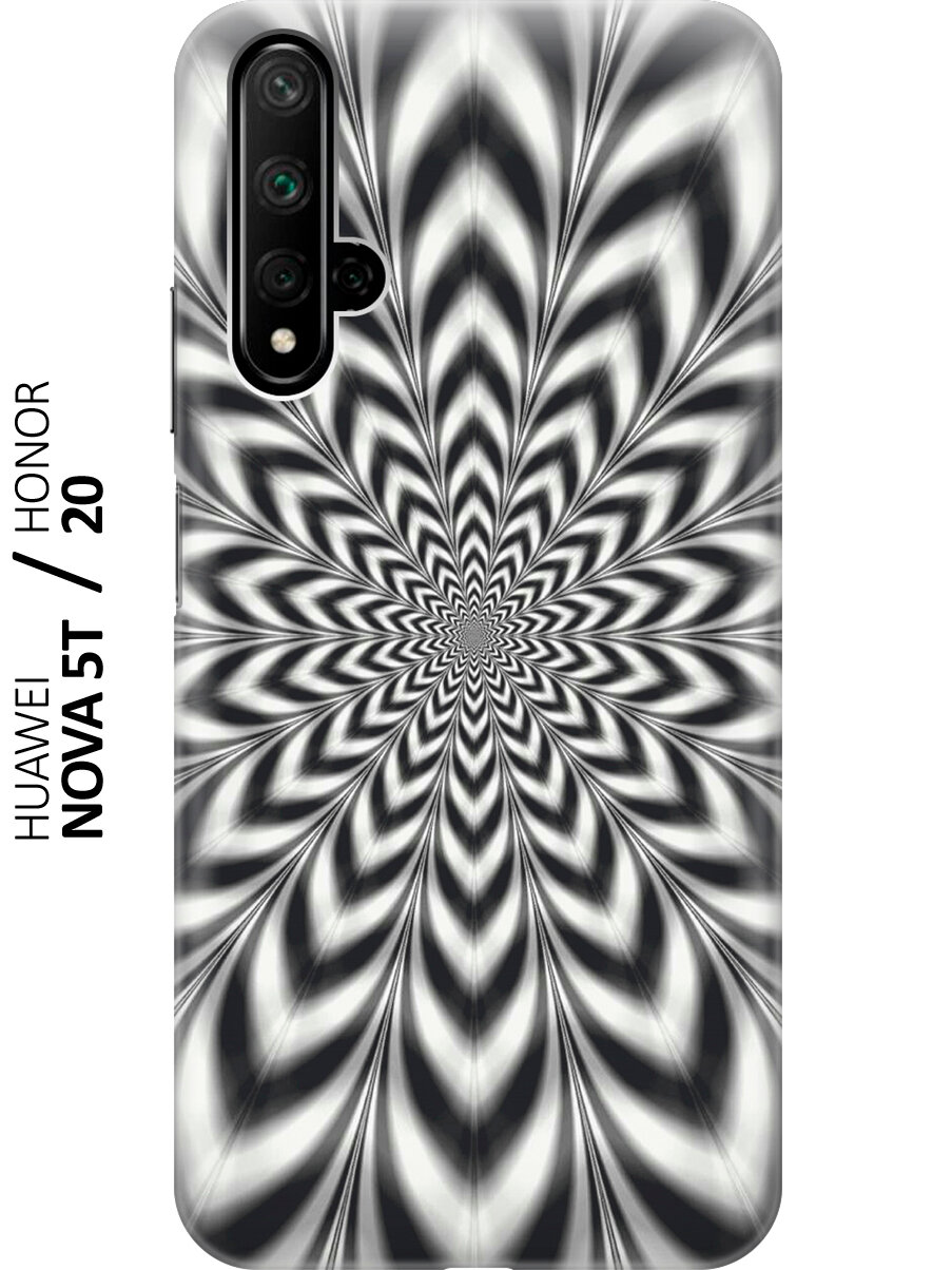 Силиконовый чехол Черно-белая иллюзия на Honor 20 / Huawei Nova 5T / Хонор 20 / Хуавей Нова 5Т