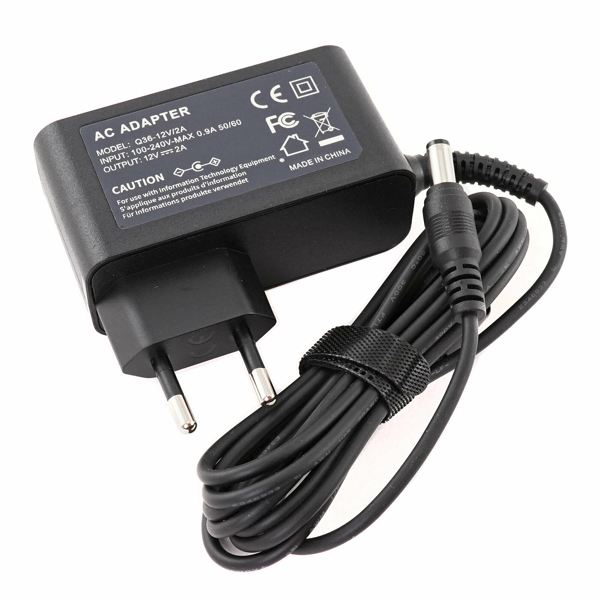 Блок питания универсальный 12 В 2 А (24 Вт) 5.5х2.5 мм