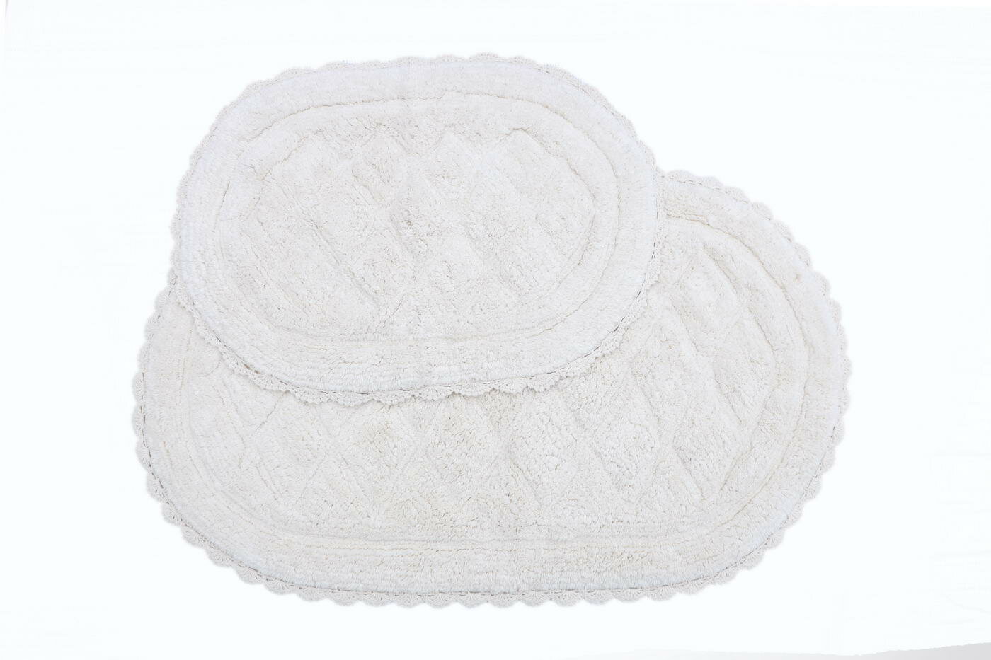 Набор ковриков для ванной Sofi De Marko KIMBERLY (кремовый) 60х100 и 50х70