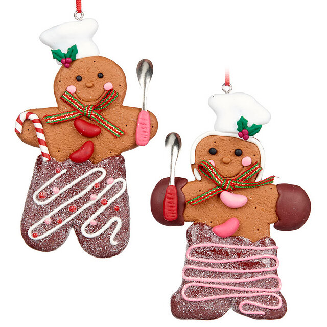 Набор елочных игрушек Пряничные поварята - Xmas Bakery 11 см, 2 шт, подвеска, Goodwill (Гудвилл), KL60012-набор