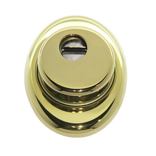 Врезная броненакладка усиленная DiSec BD-271 AТ Monolito - Латунь полированная