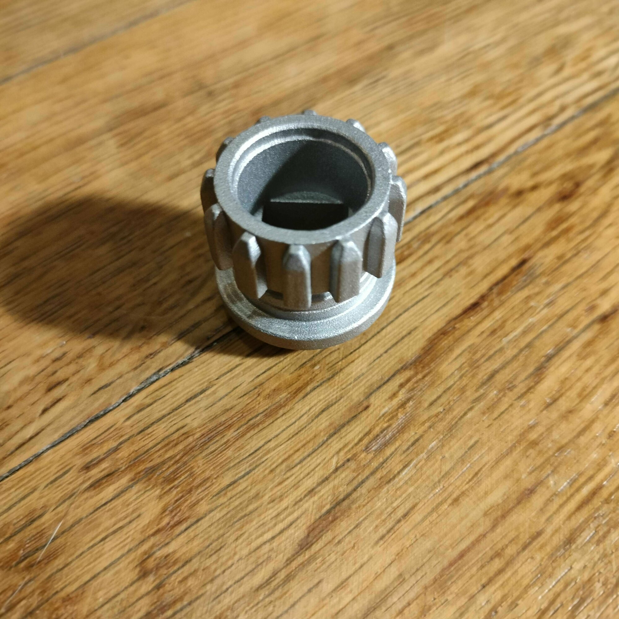 Втулка шнека металлическая для мясорубки Hoffen MG 0440, MG 0530, MG 1076, MG 1559, MG 9499, MT 1380