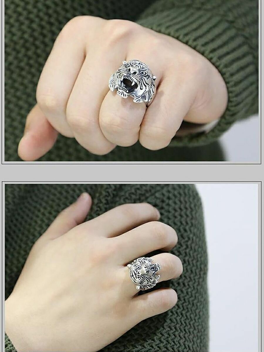 Кольцо, безразмерное, серебристый — фото 1