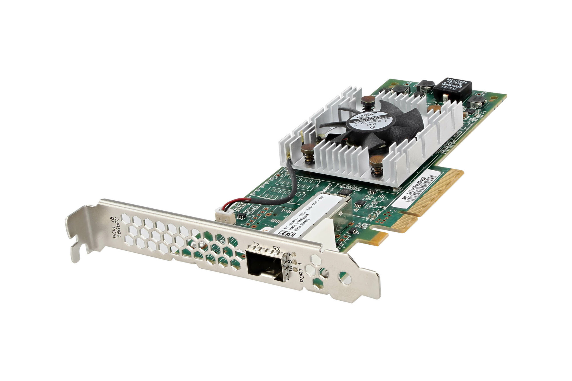 Сетевой адаптер Dell Qlogic QLE2660, Single Port, 16Gbps Fibre Channel PCIE v3 x8 HBA Card LP (OEM)