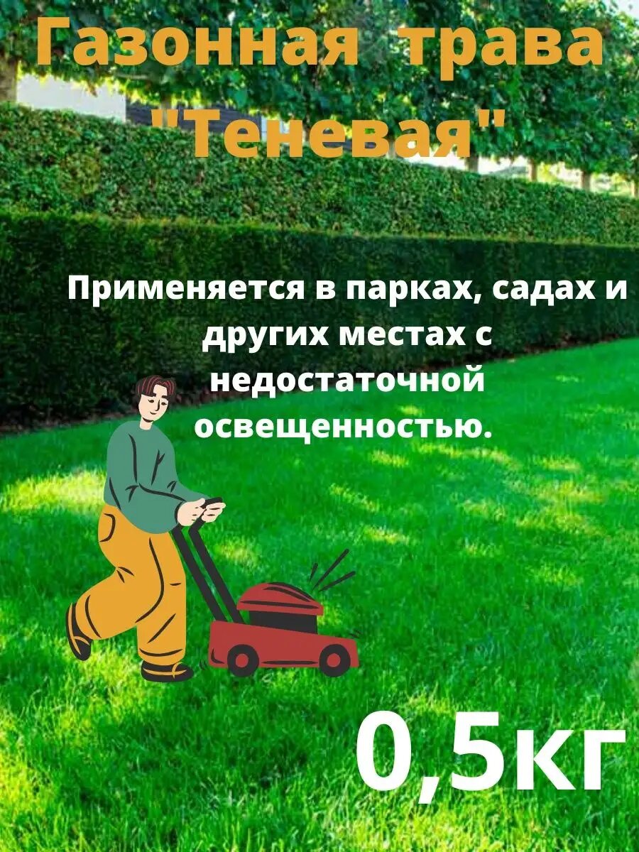 Газонная Трава "Теневая" 500 грамм