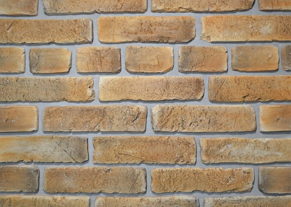 Декоративный Кирпич Русский Камень Монастырский Каньон Артикул 10.15 Ш26.5хВ6.5 см 1м2.