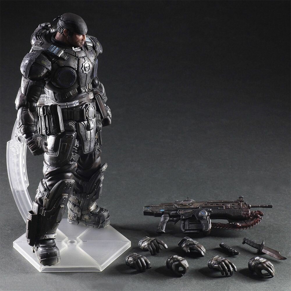 Gears of War-Модель Marcus, Marvel/Мстители/Игрушка ручной работы, 27 см