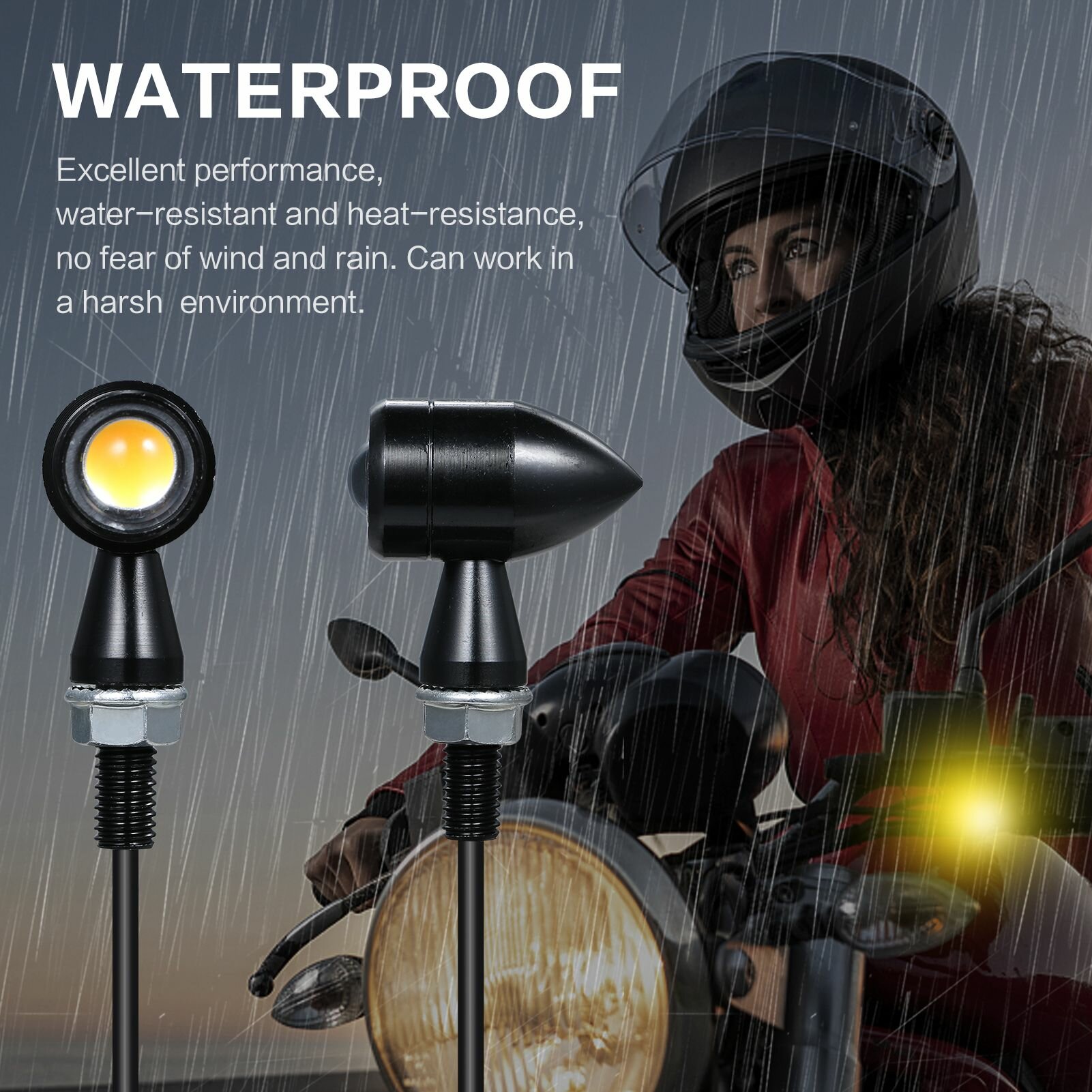 Миниатюрные винтажные LED поворотники для мотоциклов